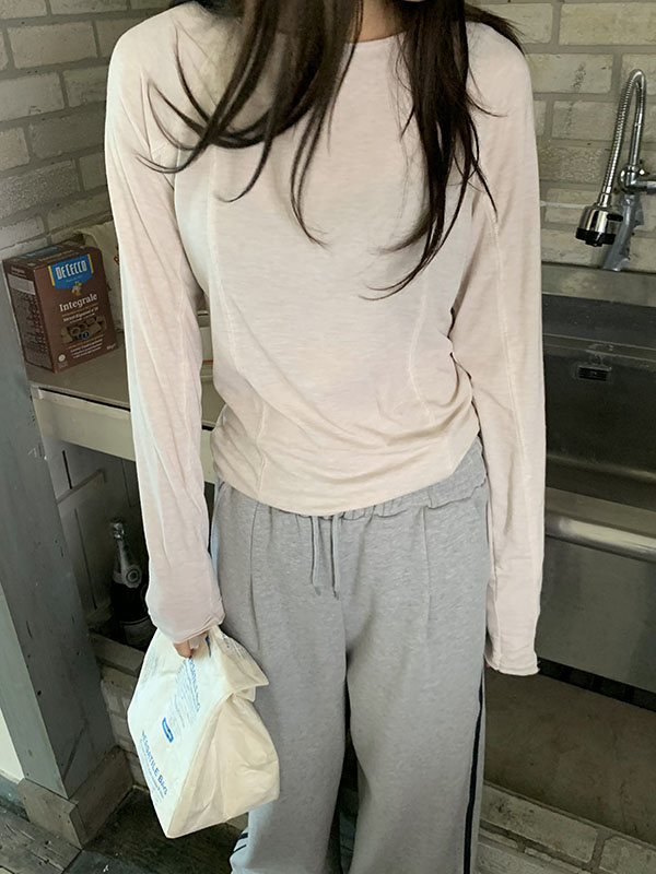 블렘토 [MD PICK] INCISION LONG SLEEVE TEE - 위시버킷