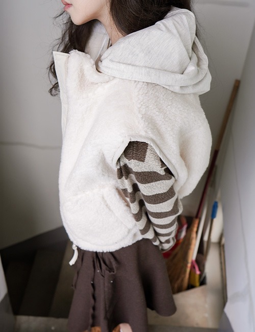 티드빗 boucle padding vest (2c) - 위시버킷