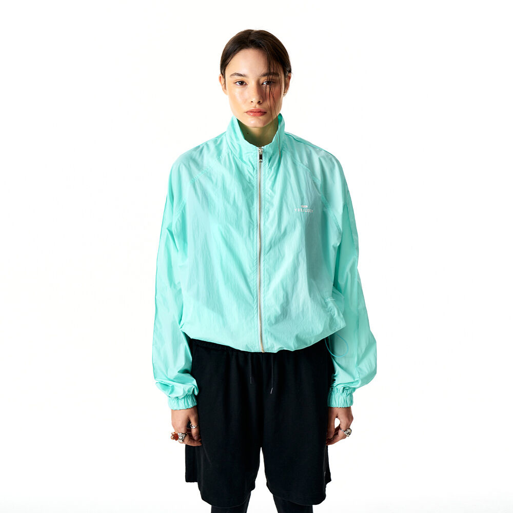 리 Nylon Windbreaker Mint Blue - 위시버킷