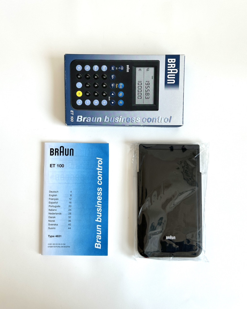 브라운 [중고] 00s 빈티지 계산기 브라운 ETS 100 braun Calculator : 아르케아 스토어 - 위시버킷