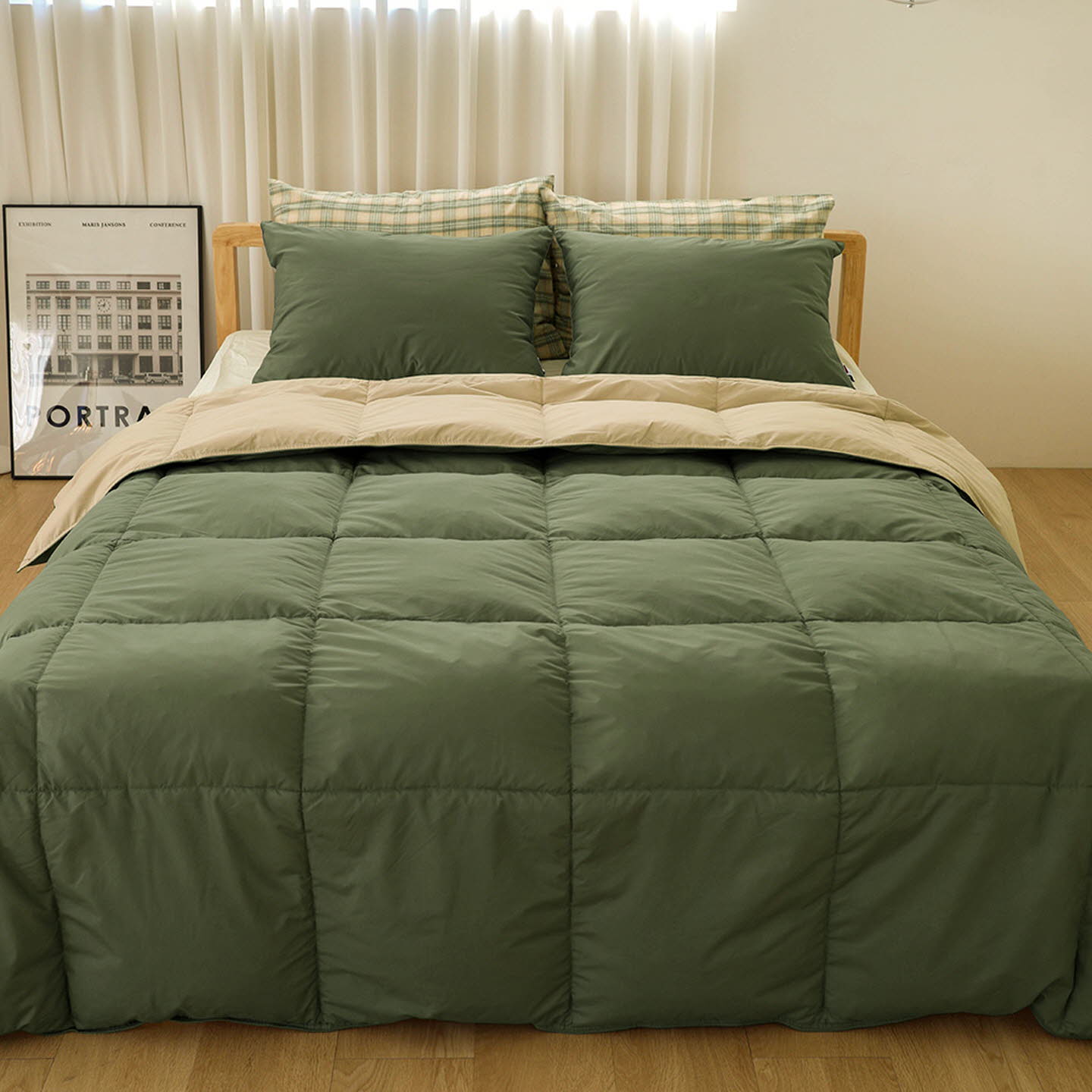 바자르 [한정특가] 에어 호텔식 구스이불( SS/QK겸용 균일가) 4종택1 - 위시버킷