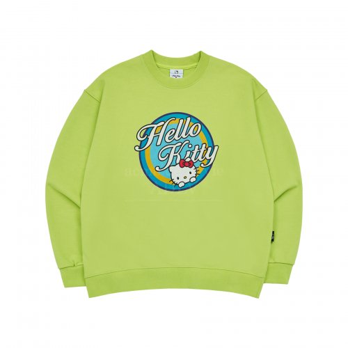 아크메드라비 HELLO KITTY ARTWORK SWEAT SHIRT LIME - 위시버킷