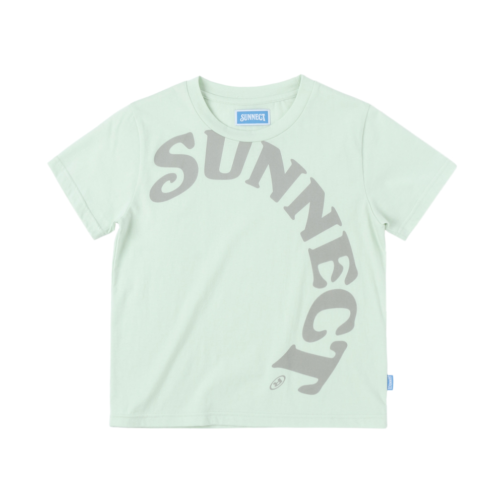 SUNNECT Big Wave Logo Tee - Mint - 위시버킷