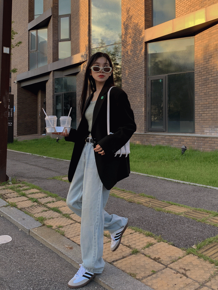 배드레스 (UNISEX) 시티 브로치 블레이져 (2c) - 위시버킷