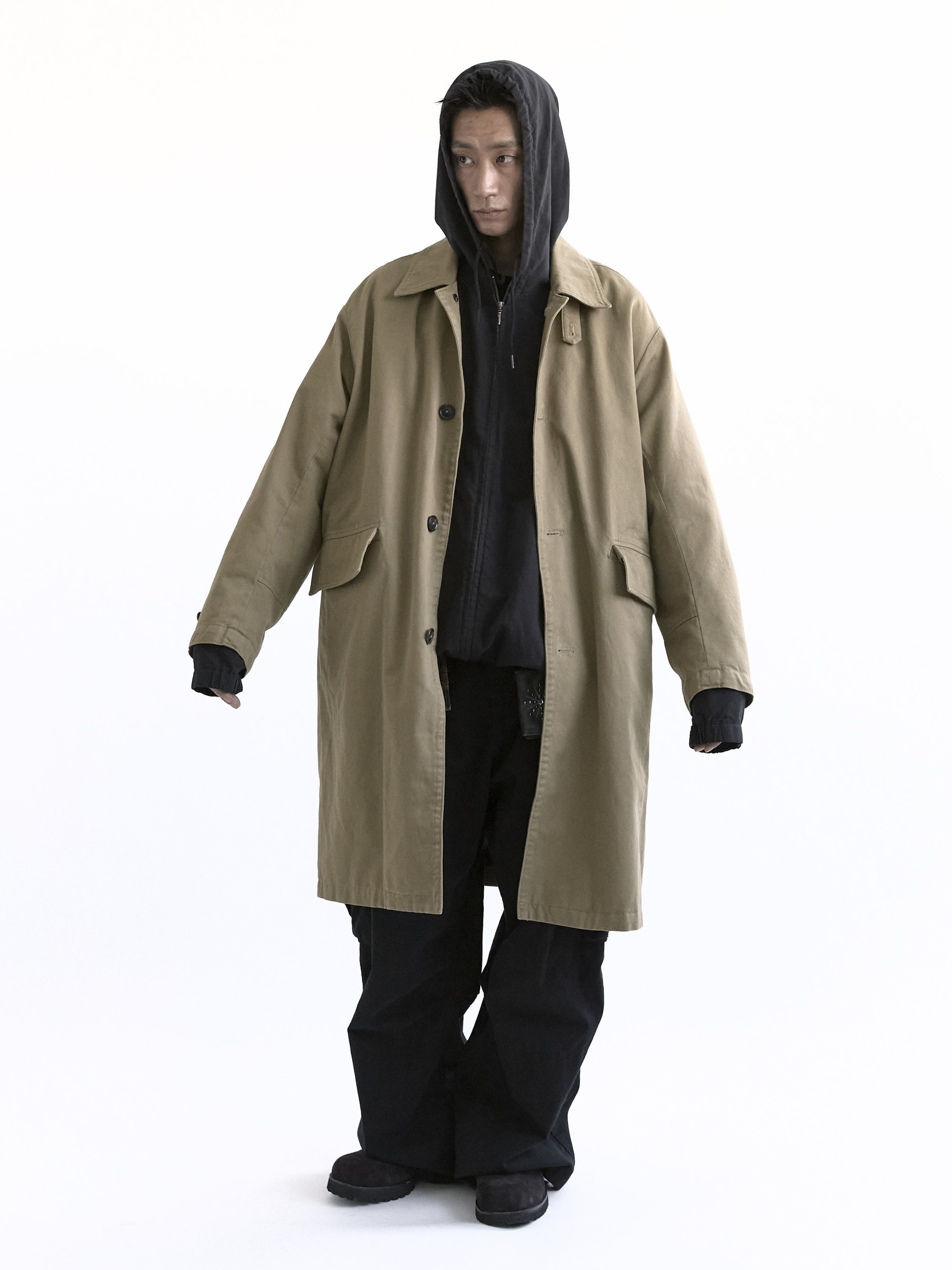 폴리테루 (02.15 PM6:00) cotton balloon coat - beige (japanese cotton) - 위시버킷