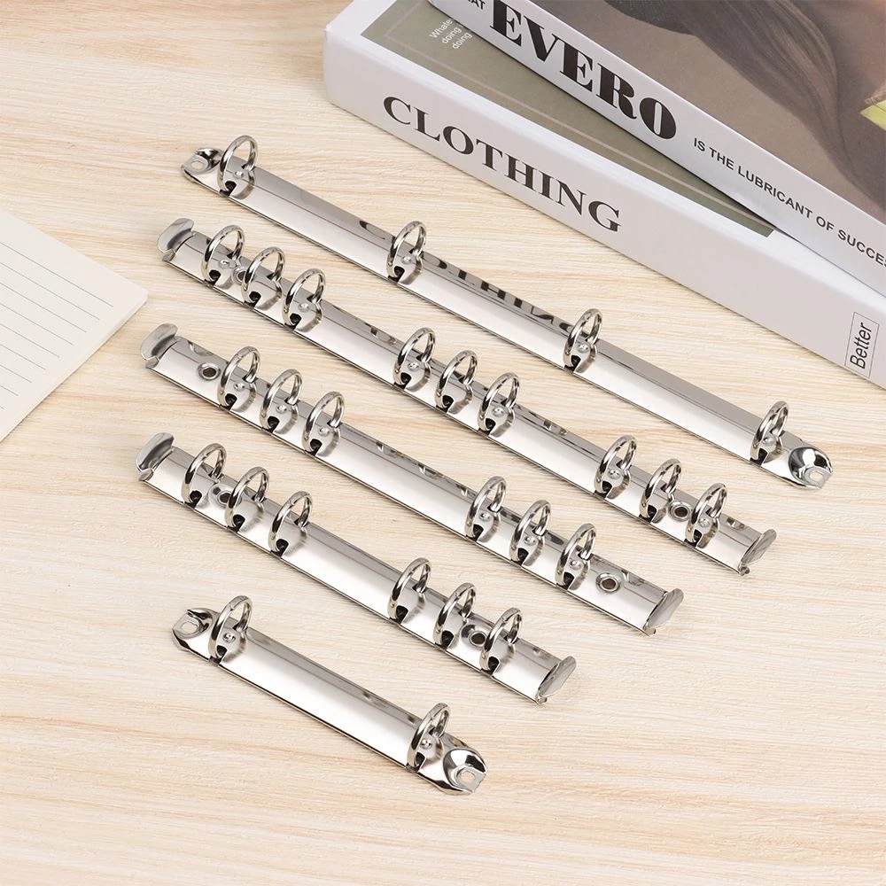 A4/B5/A5/A6/A7 Metal Binding Clips Sliver Binder Clip Loose-leaf Binder ...