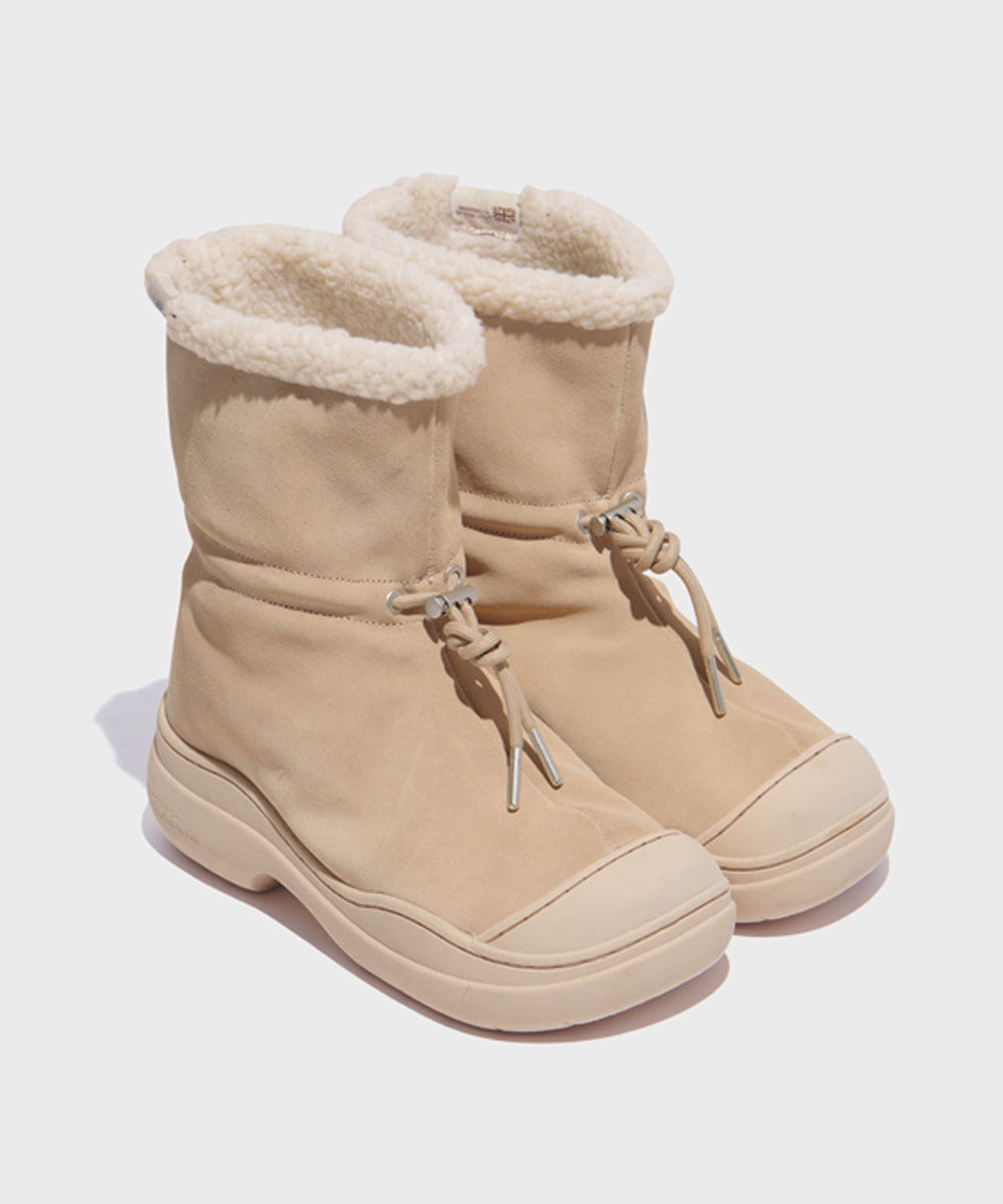 락피쉬웨더웨어 [NEW10%] HAYDEN DRAW STRING WINTER BOOTS - SAND - 위시버킷