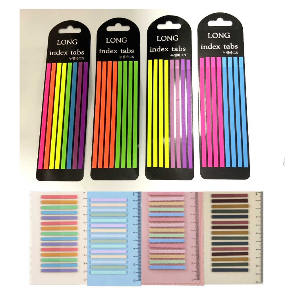 누벨바그n 파스텔 플래그 책갈피 긴줄 얇은 인덱스 롱인덱스 독서플래그 북마크 밑줄테이프 위시버킷