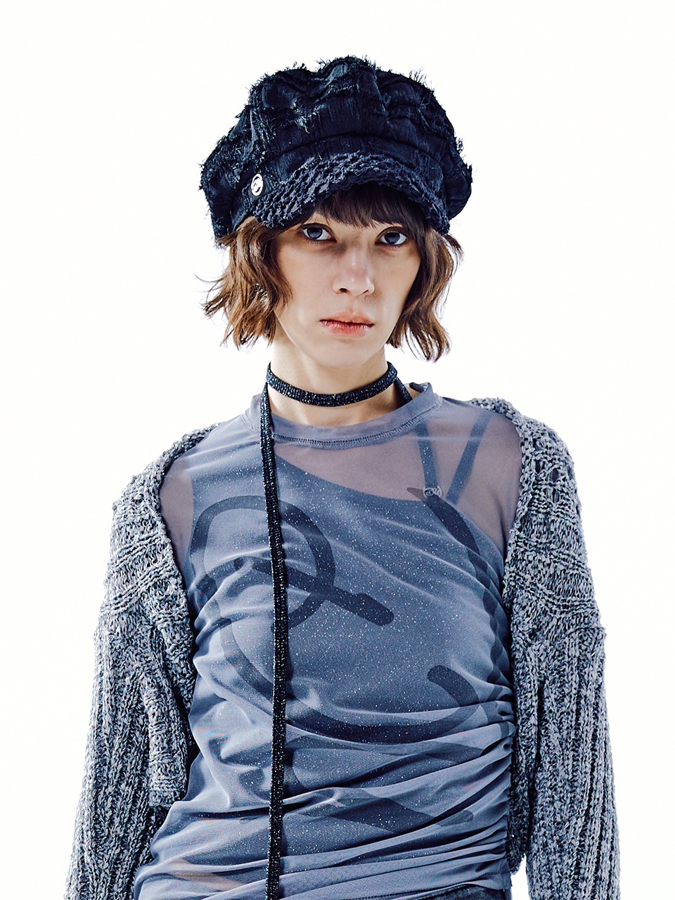 데비어퍼 ANDREA NEWSGIRL CAP_BLACK - 위시버킷