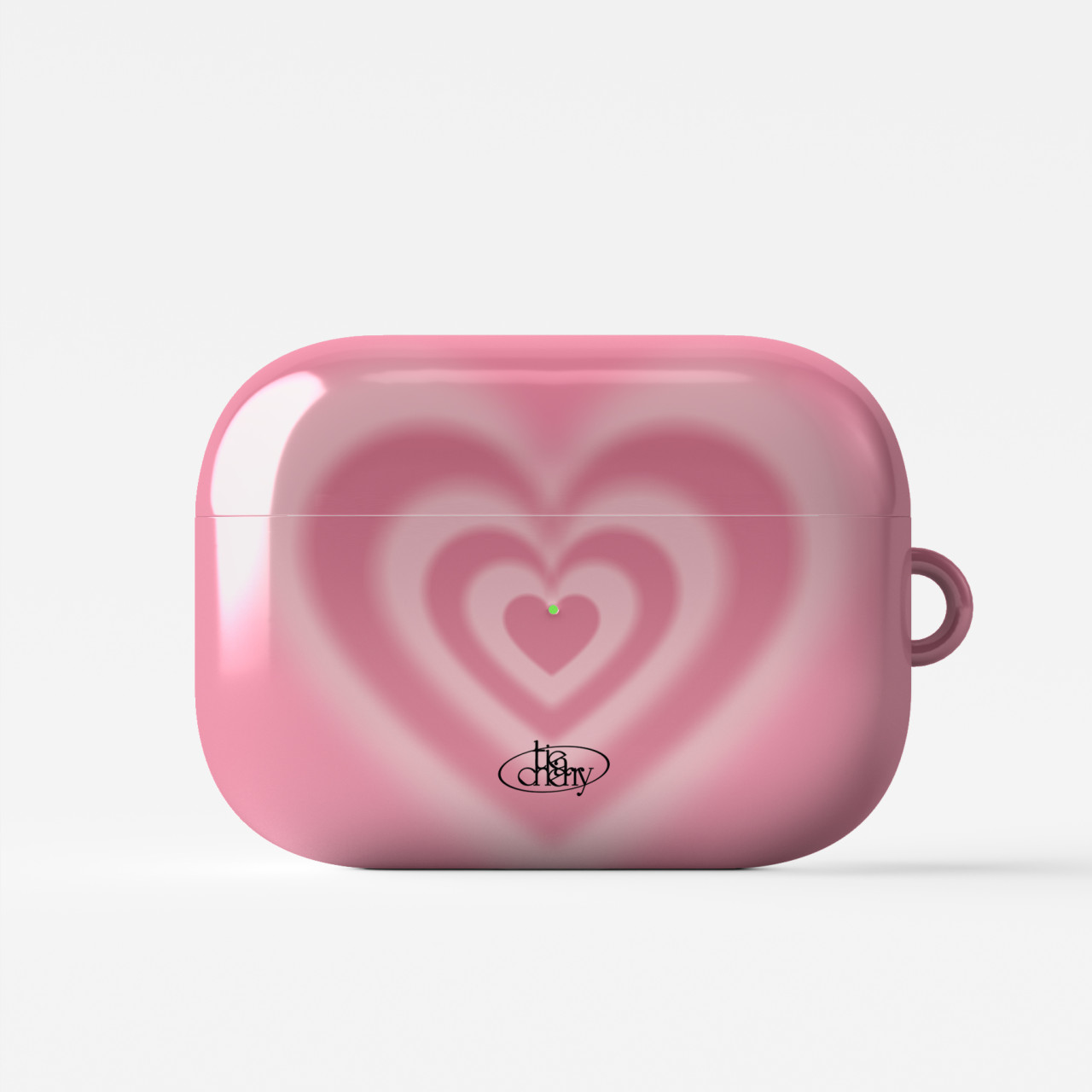 타이어체리 [Heart beam pink] 에어팟 1.2 3 프로 2 하드 유광 케이스 - 위시버킷