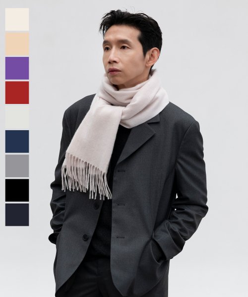 더니트컴퍼니 22FW 캐시미어100 머플러 9color - 위시버킷