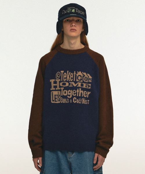 테켓 Together Sweater Navy - 위시버킷