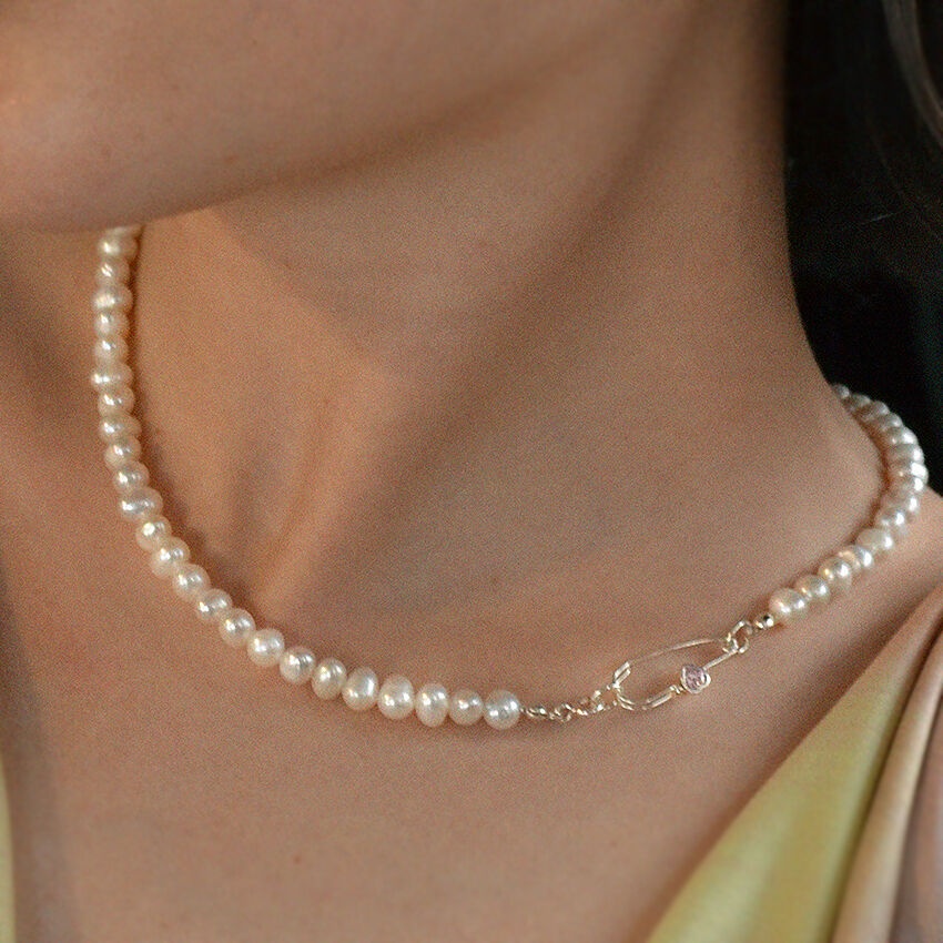 누아보 Heart clip pearl M - 위시버킷