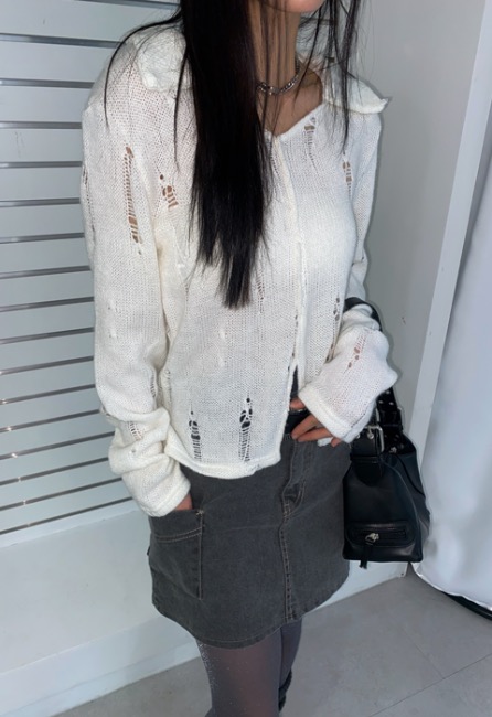 나의나인 damage collar nt [2c] - 위시버킷