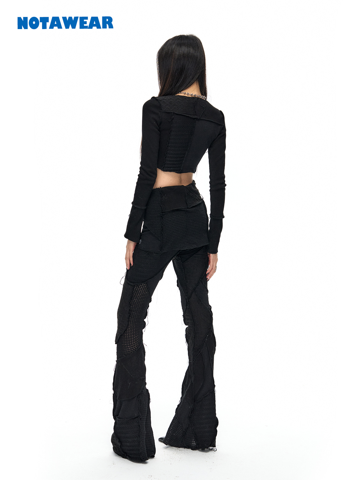 튜스 [NOTAWEAR] Sewing Machine Band Set (Pants) - 위시버킷