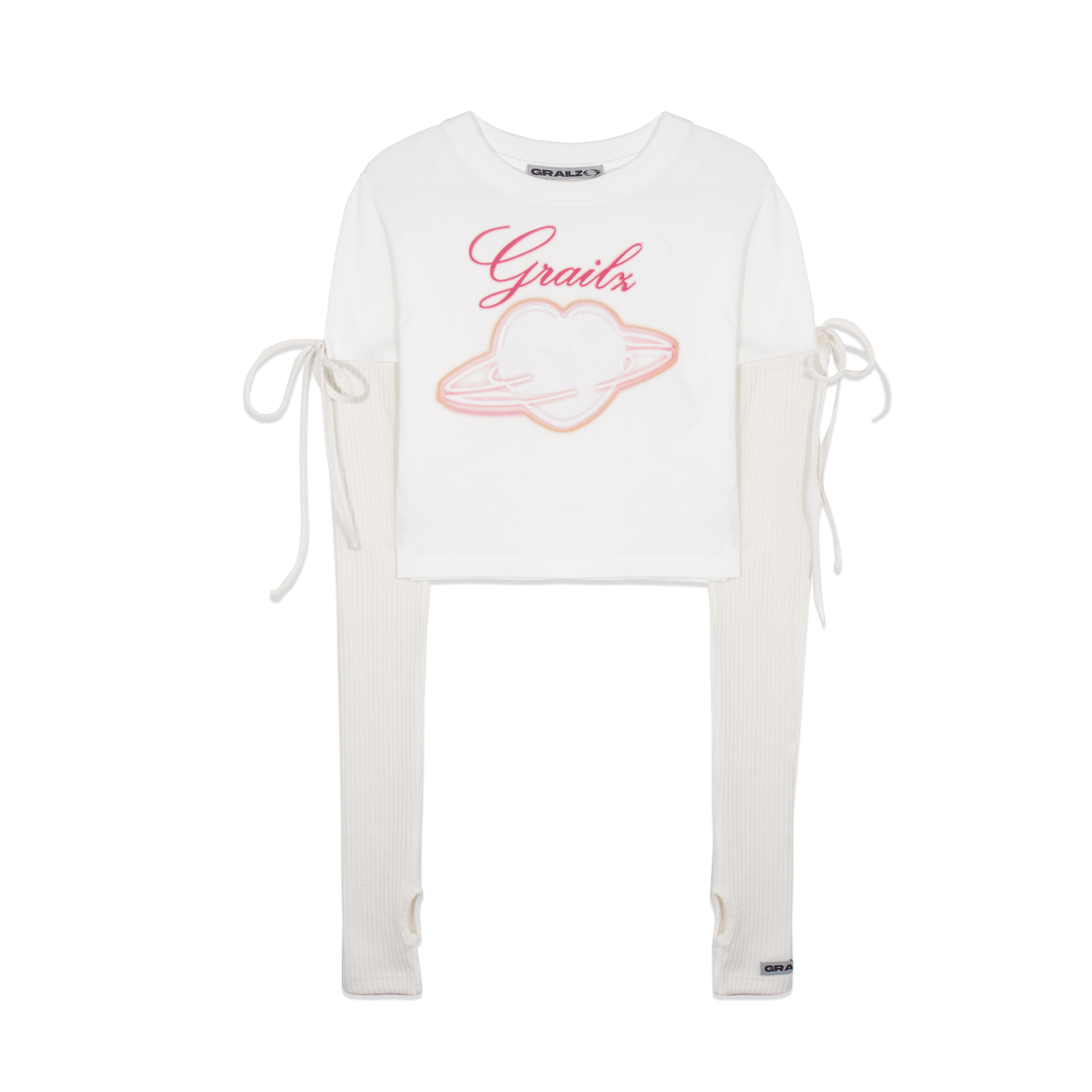그레일즈 ORBIT CROP T-SHIRTS [WHITE] - 위시버킷