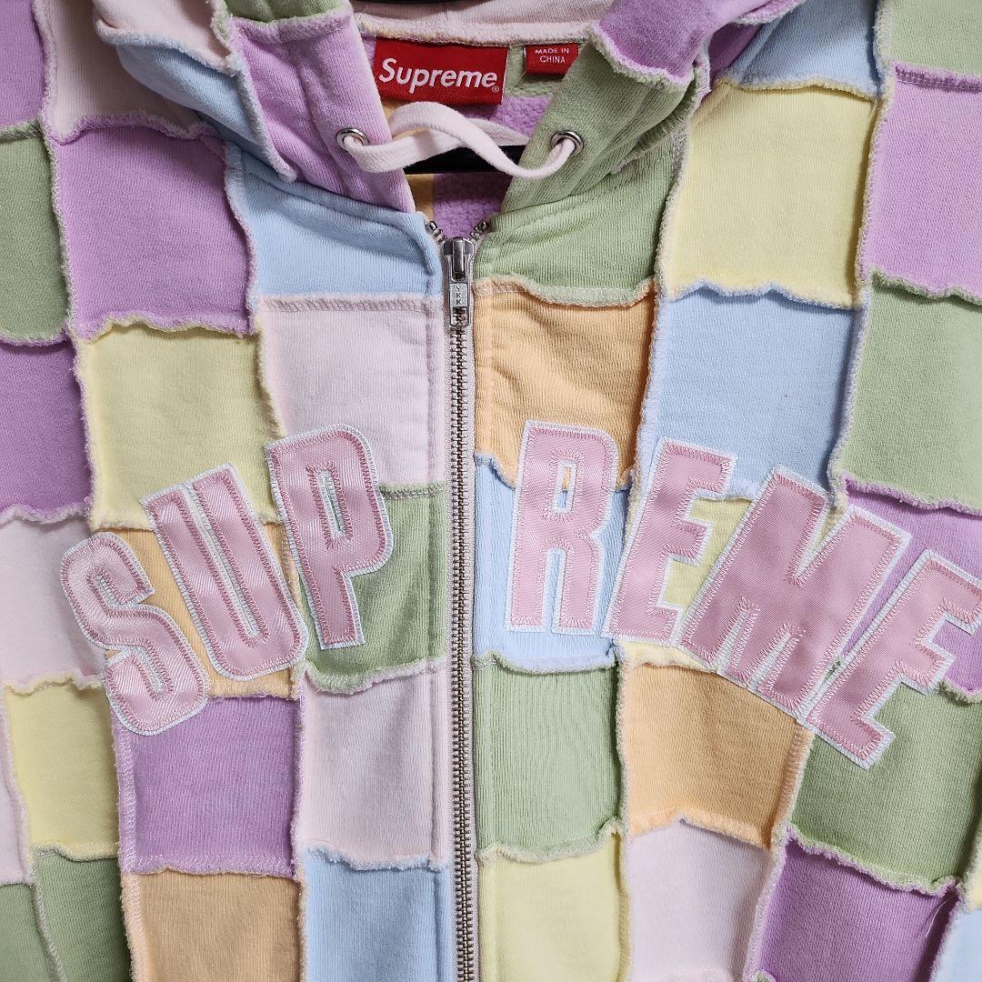 슈프림 Supreme Reverse Patchwork Zip Up Hooded - 위시버킷