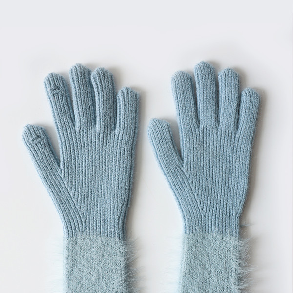 생긴대로 Fur finger gloves - 4 colors - 위시버킷