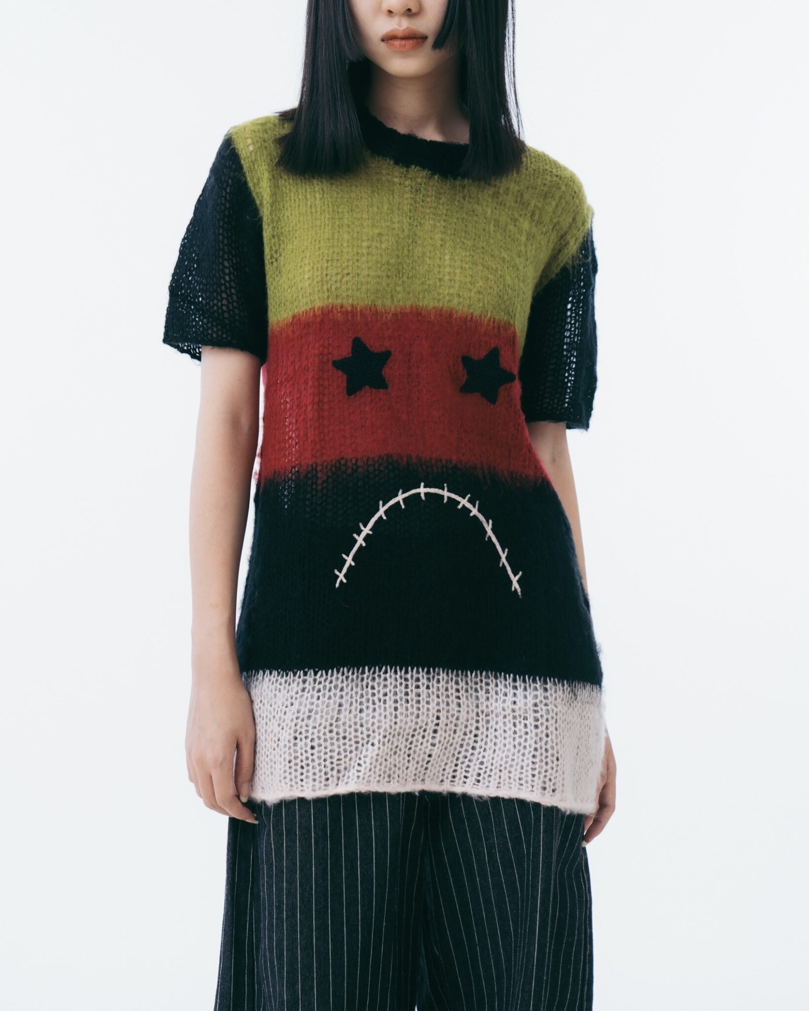 식스드디멘션 Happy Knit Sweater - 위시버킷