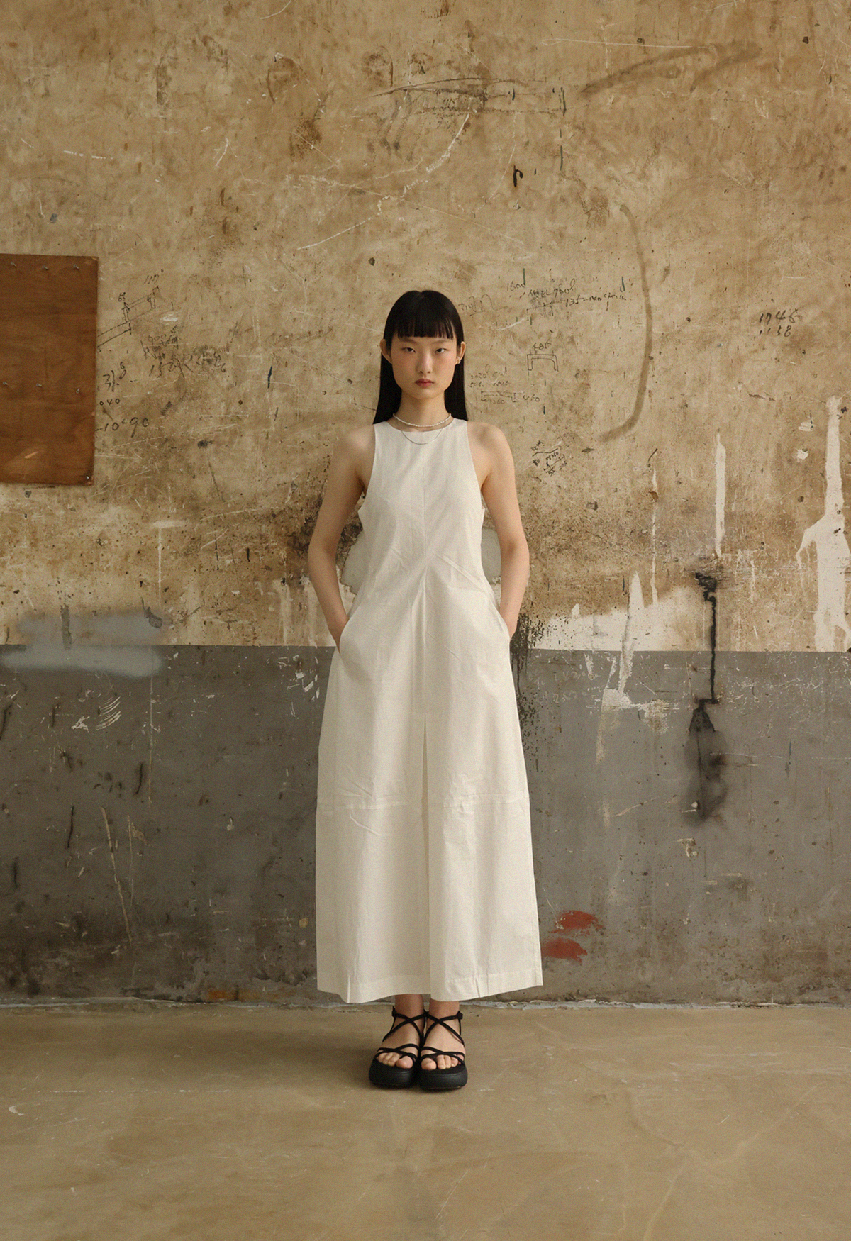 르콩 Young Holter Maxi Dress, 2color - 위시버킷