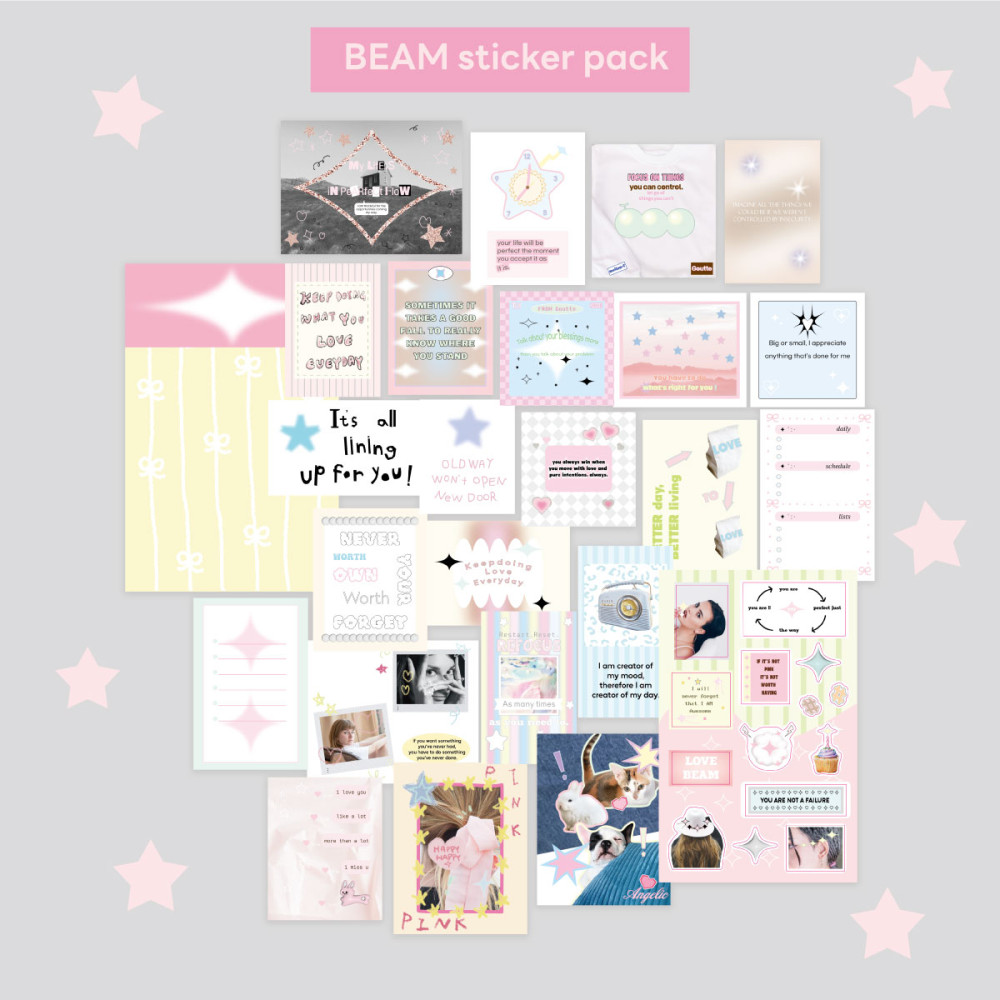 구뜨 [구뜨]BEAM sticker pack - 위시버킷