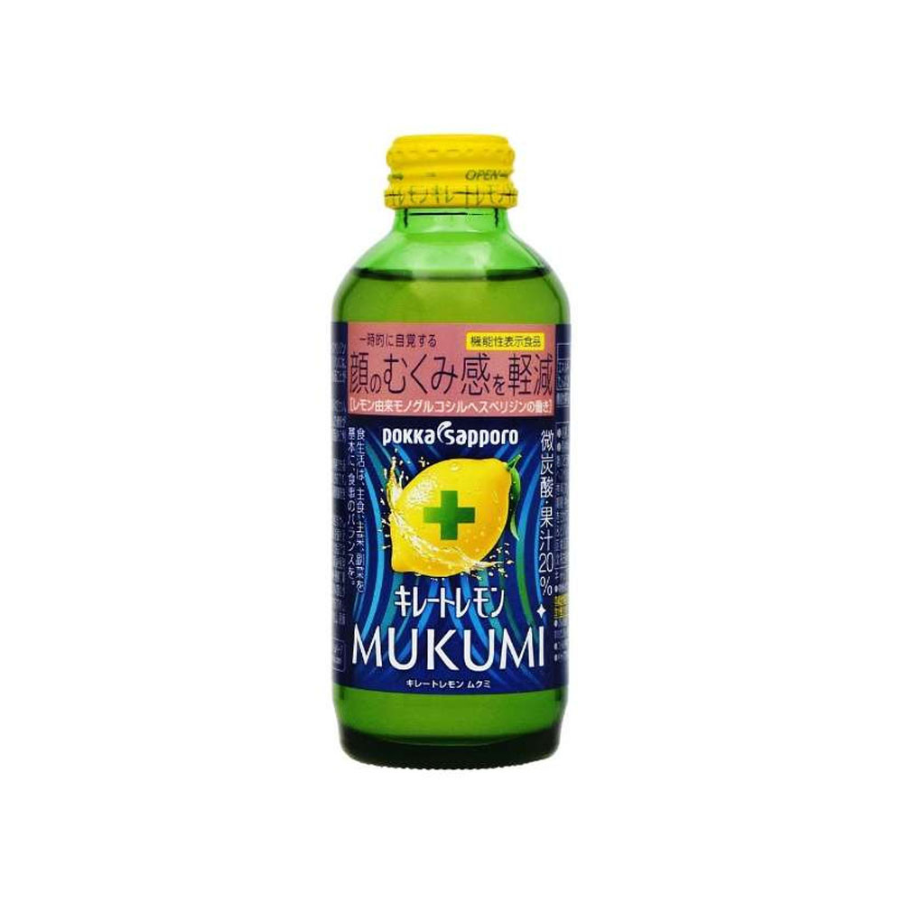 포카삿포로 일본 포카삿포로 키레토 레몬 MUKUMI 무쿠미 드링크 155ml - 위시버킷