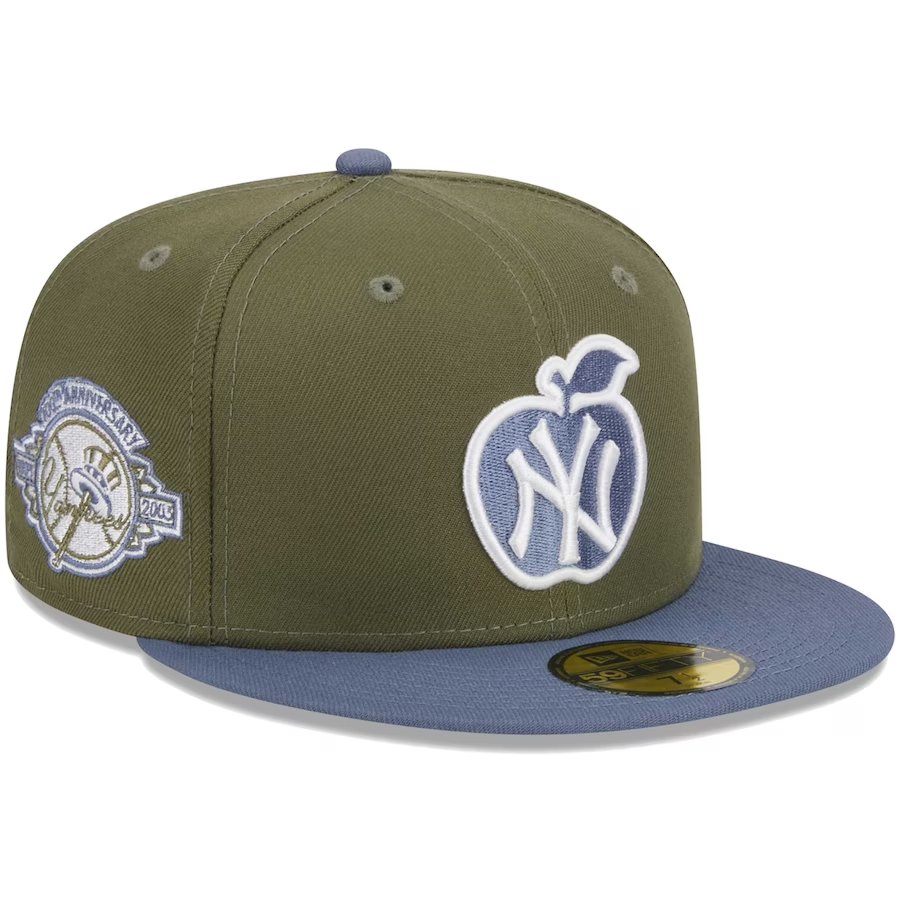 뉴욕양키스 Men's New York Yankees New Era Olive/Blue 59FIFTY Fitted Hat - 위시버킷