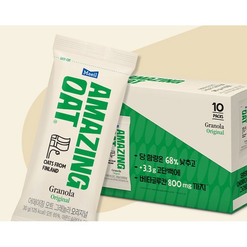 매일유업 어메이징오트 그래놀라 오리지널 10p, 300g, 1개 - 그래놀라/영양바 | 쿠팡 - 위시버킷