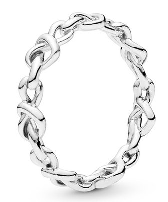 판도라 판도라 노티드 하트 밴드 반지 198018 - 위시버킷