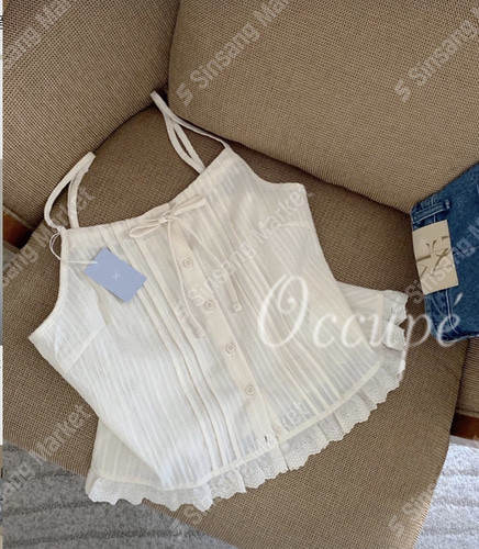 오큐페 [당일발송]멜라운지 애니 핀턱 나시 뷔스티에 (2col) mellounge : 오큐페 occupe - 위시버킷